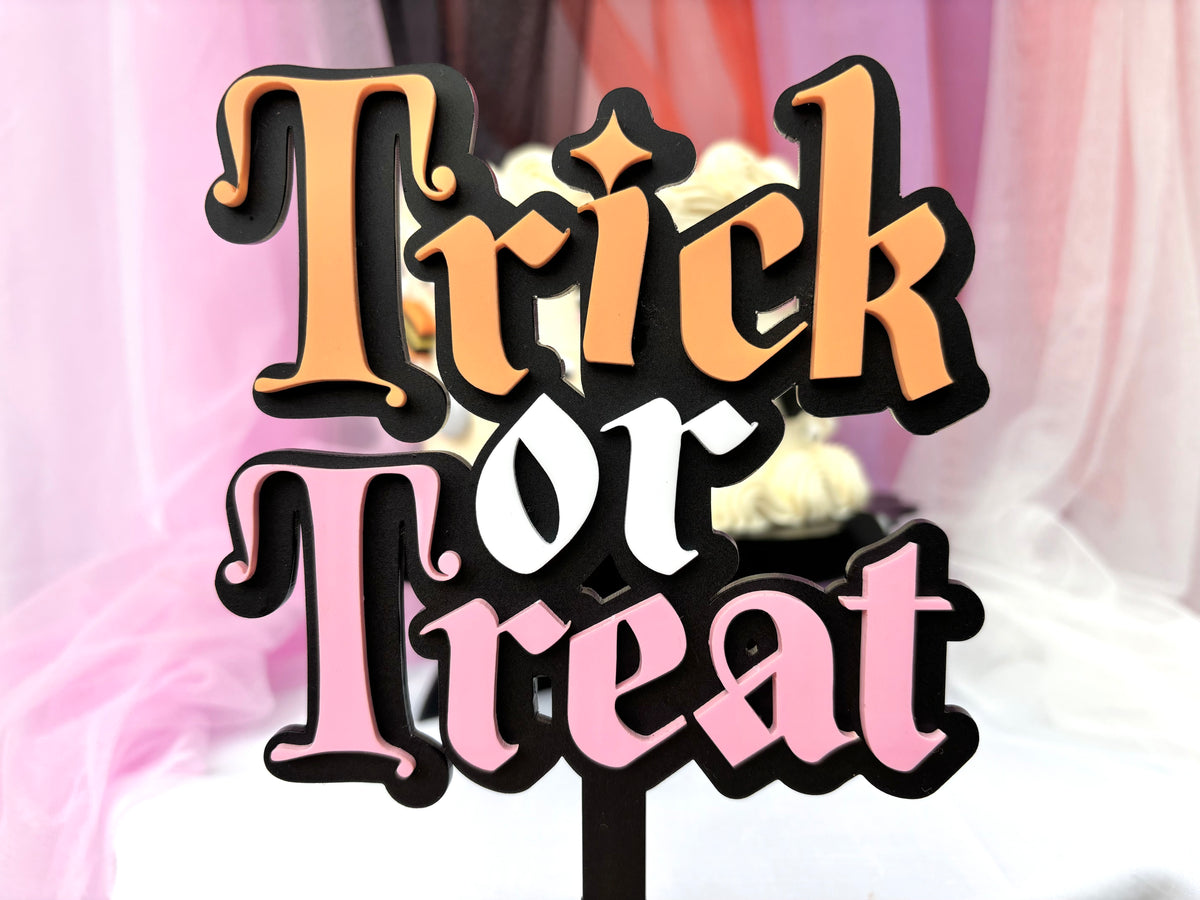 TRICK OR TREAT - Cake Topper or Charm – Kiki Party Studio