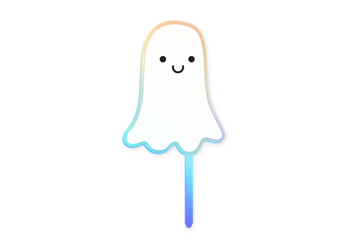 SMILEY SPOOKY GHOST - Cake Topper – Kiki Party Studio