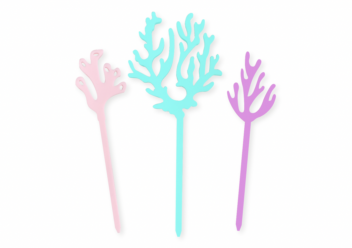 SEA JEWEL CORAL - Cake Topper Set – Kiki Party Studio